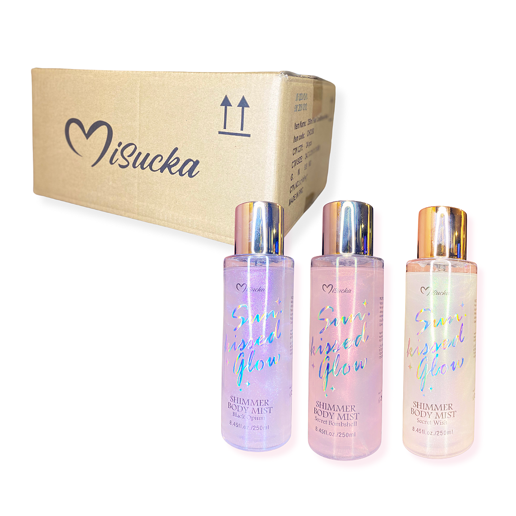 Misucka - Shimmer Body Mist 3 Aromas Display 24 Unidades | MISUCKA